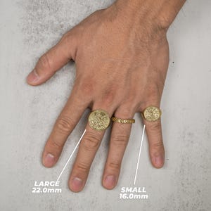 10k & 14k Solid Gold Centenario 50 Pesos Mexican Coin Round Circle Band ...