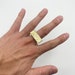 10k Solid Gold 100 Hundred Benjamin Dollar Bill Money Ring for Boy Men ...