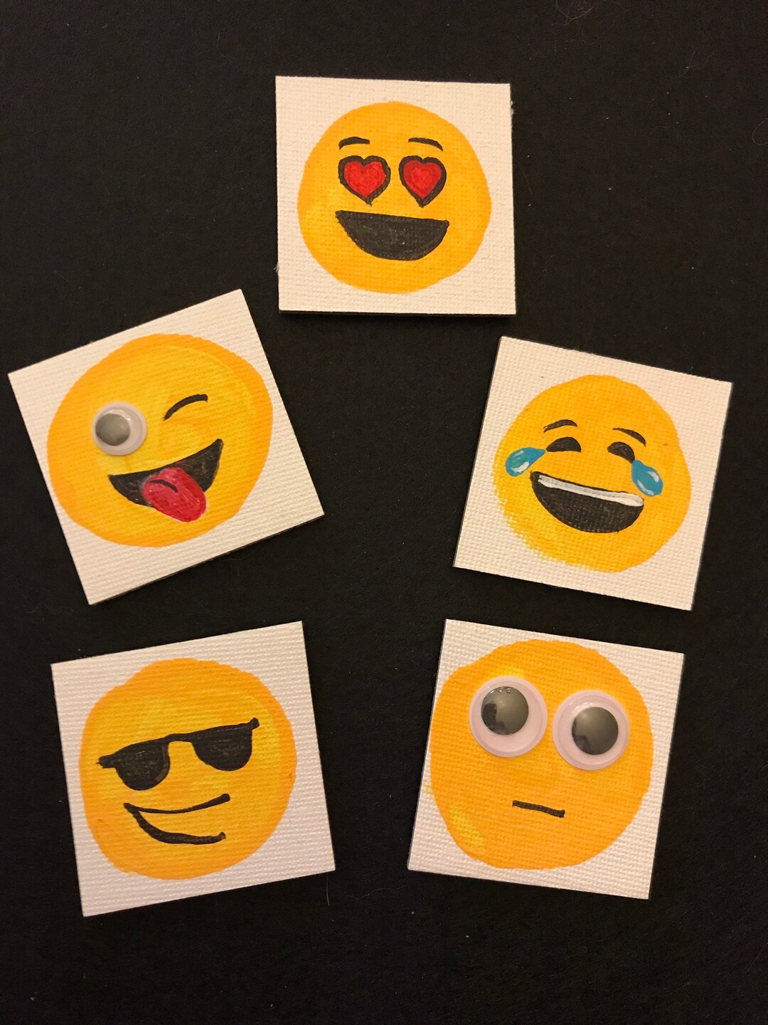 Set of 5 Emoji Magnets|kitchen Magnets| Fridge Magnets| Refrigerator ...