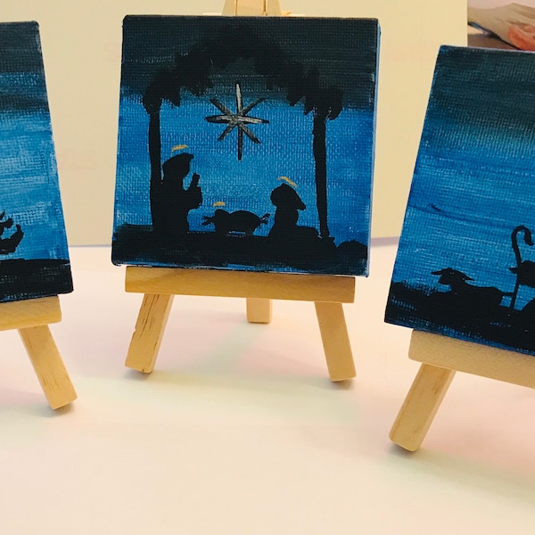 Nativity Painting - Etsy
