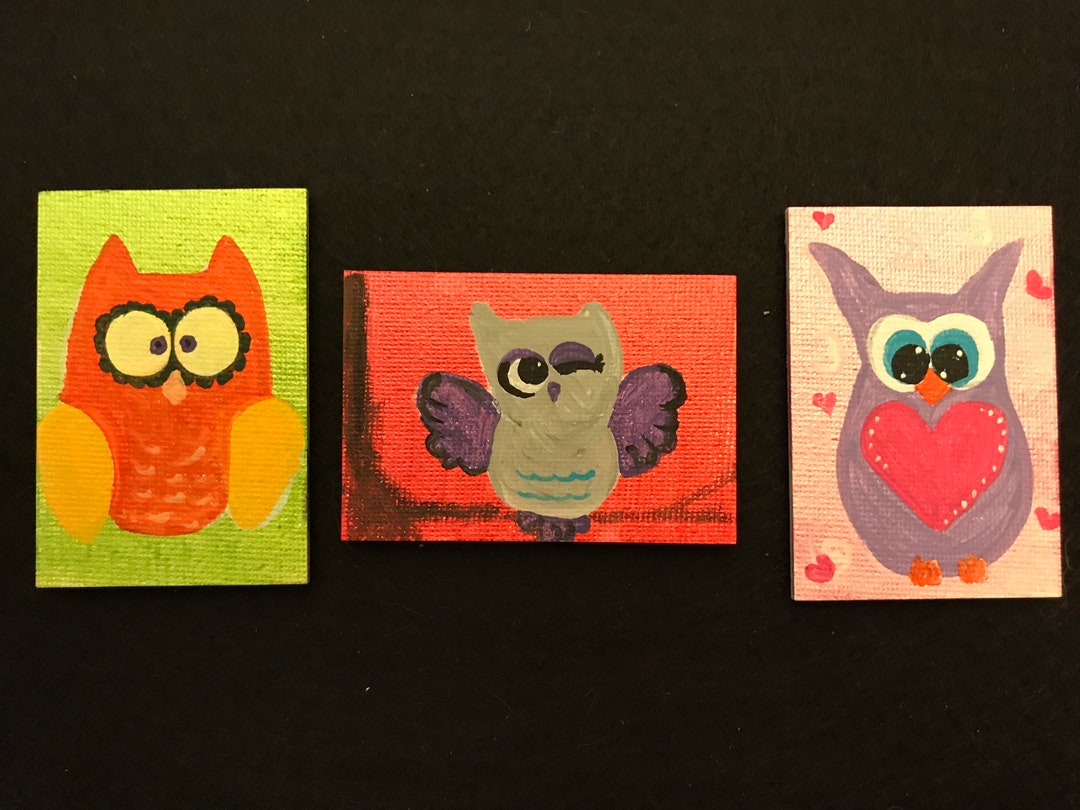Owl Magnets|kitchen Magnets| Fridge Magnets| Refrigerator Magnets|hand ...