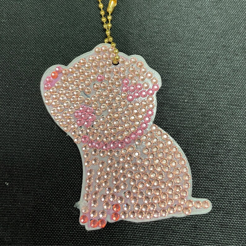 Diamond Art Cute Piglet Keychains/bag Tags/fan Pulls/ornaments ...