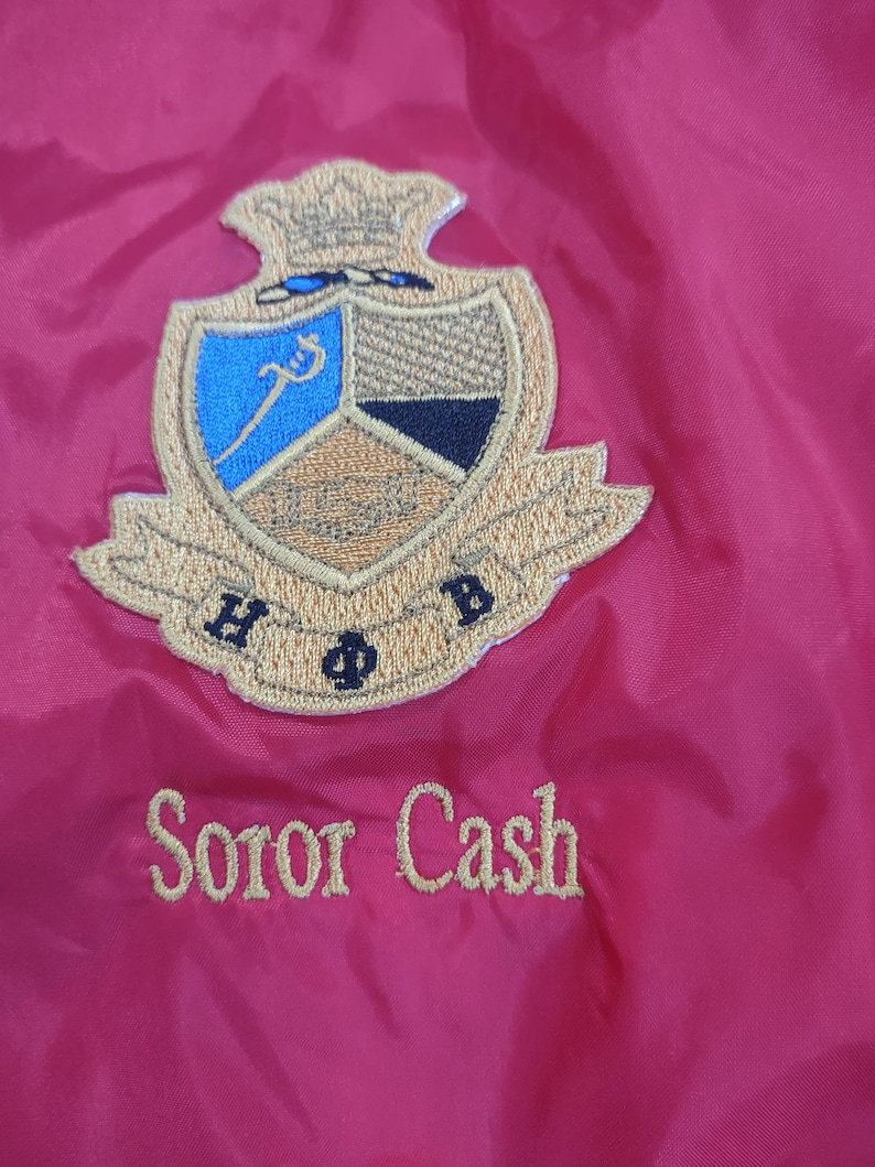 Personalized Greek Letter Line Jacket: Sorority/fraternity Outerwear - Etsy