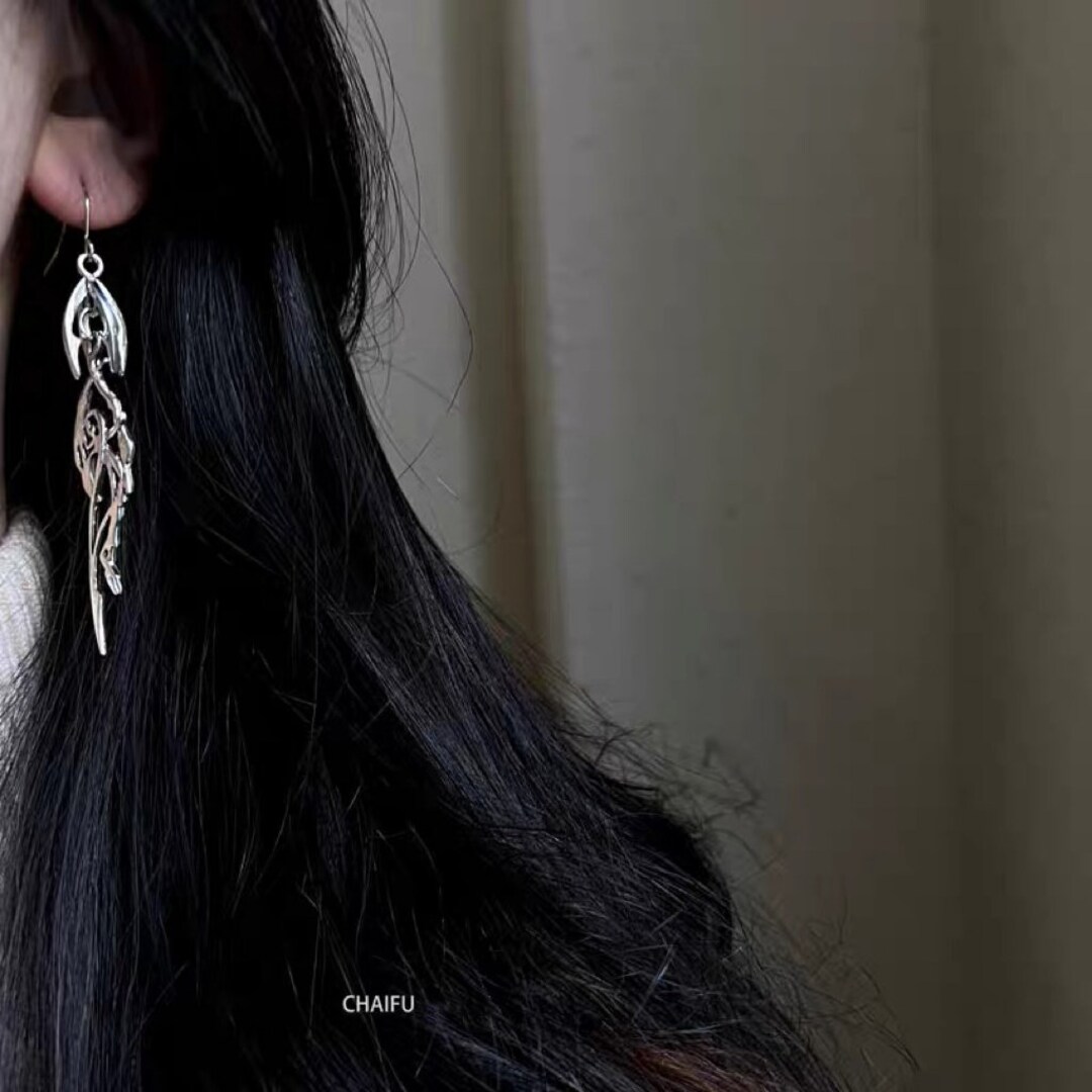 Whimsigoth Symbol Dangle Surgical Steel.whimsical Dangling Earrings ...