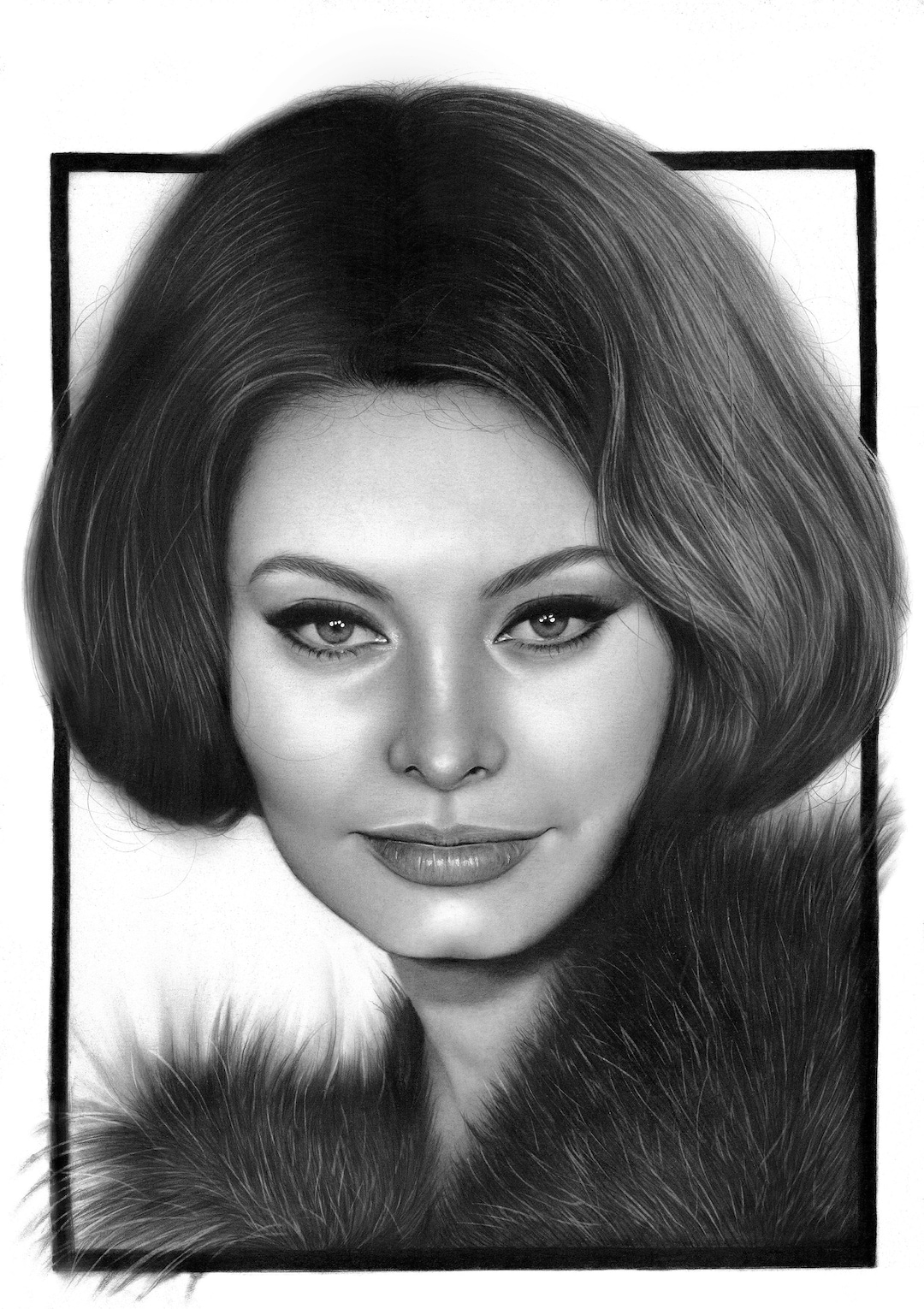 Sophia Loren Drawing - Etsy