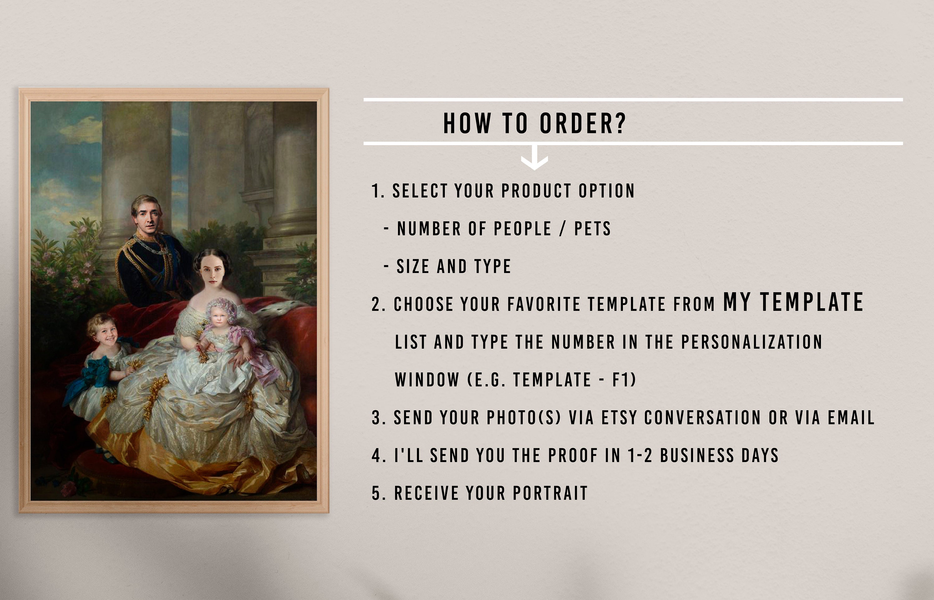 Custom Royal Portrait From Photopersonalized Regal - Etsy