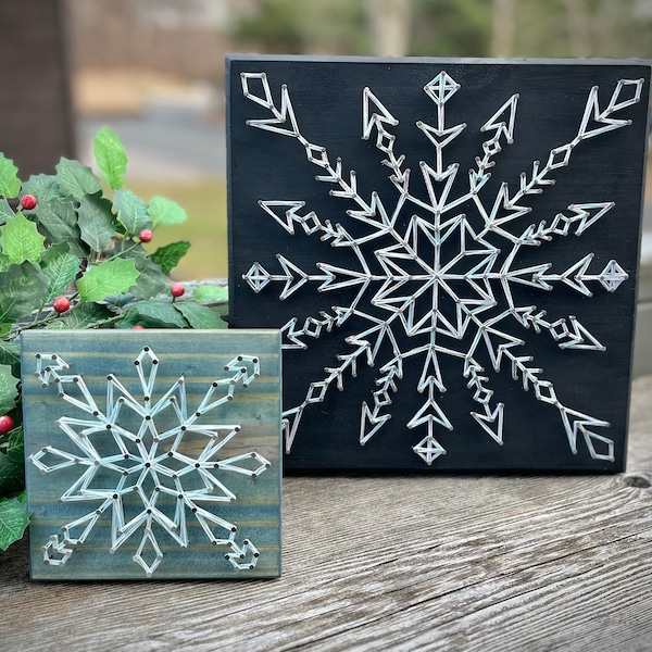 Snowflake String Art - Etsy