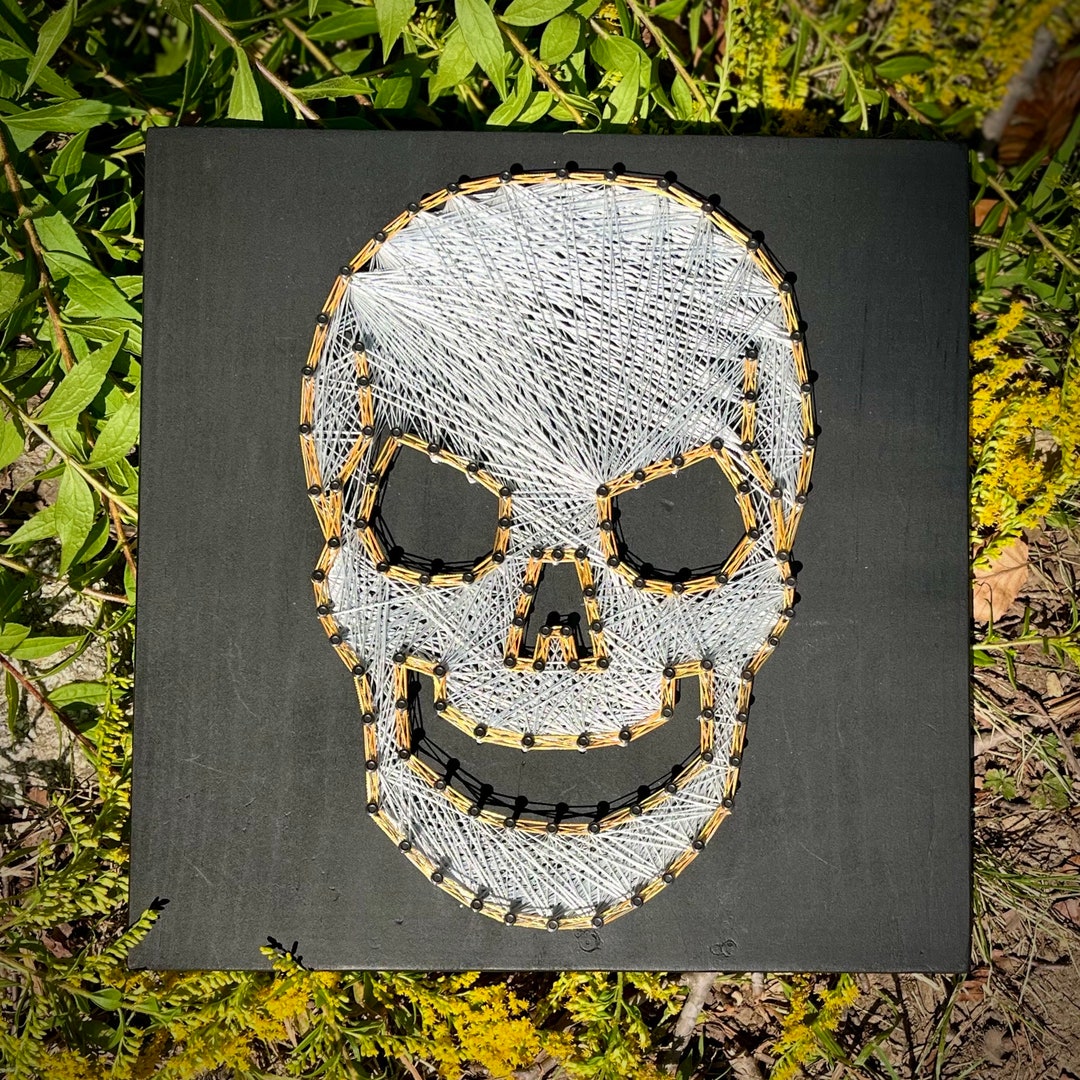 Custom Skull String Art, Halloween Decorations, Personalized Skulls ...