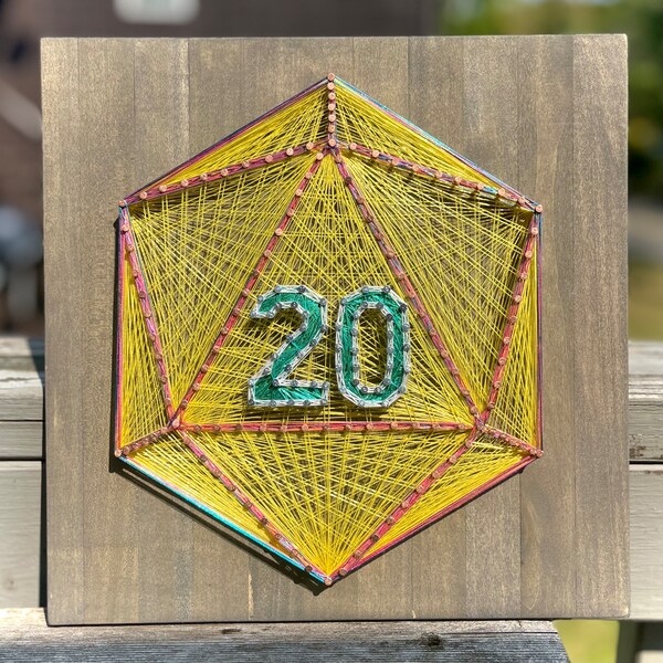 String Art Dnd Dice - Etsy