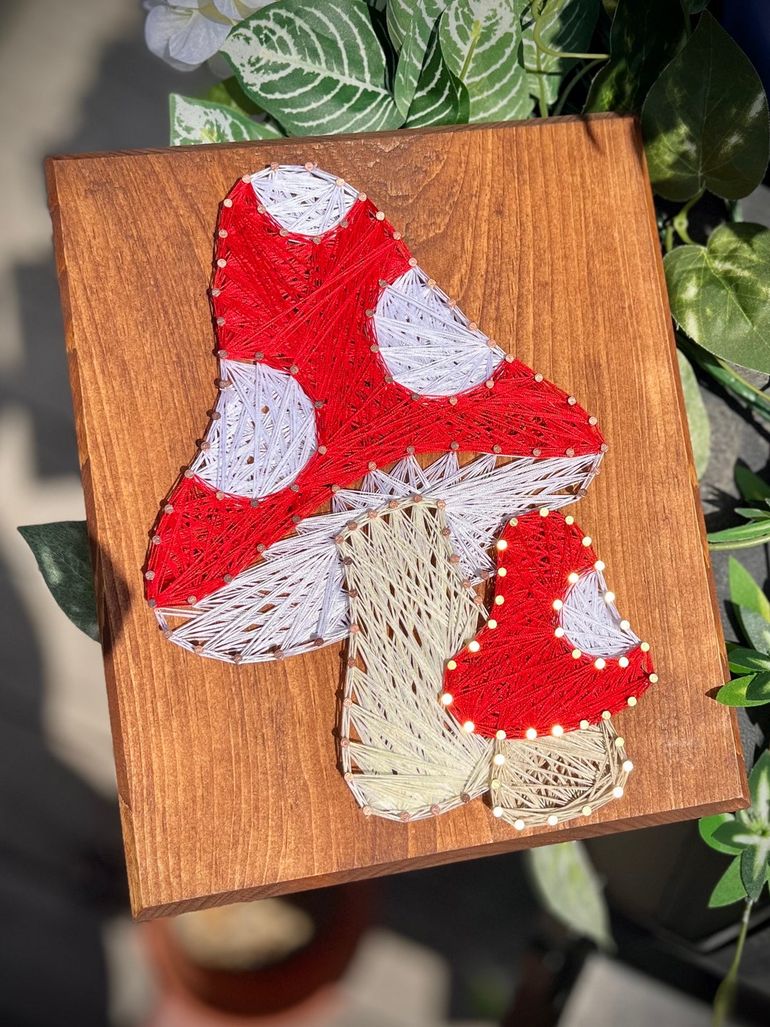 Handmade Mushrooms String Art - Personalize and Customize Colors ...