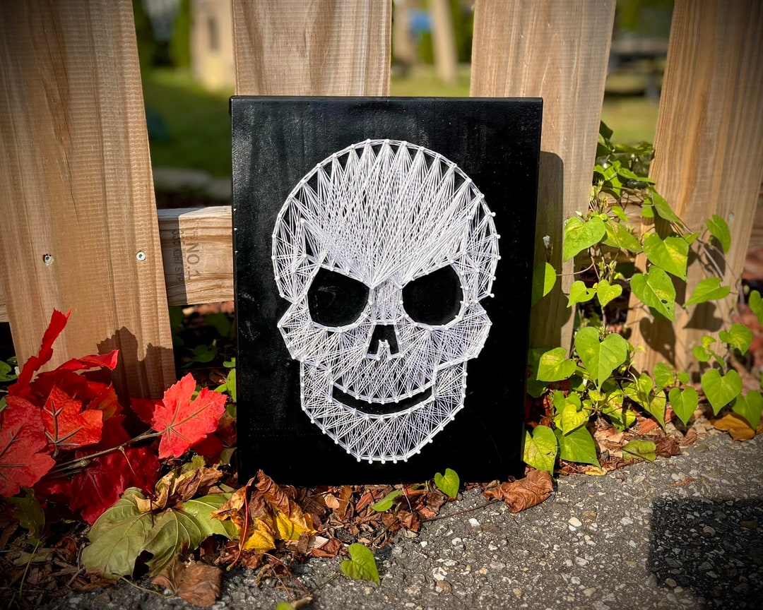 Large Custom Skull String Art Halloween Decorations 11x14 - Etsy