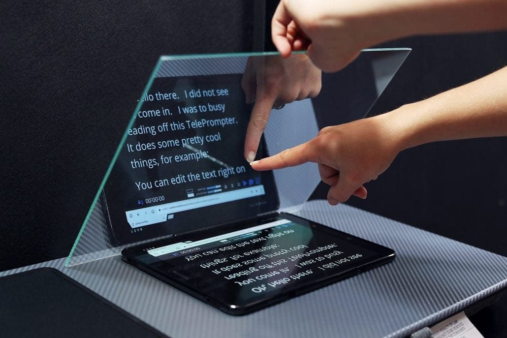 Teleprompter Mirror for Teleprompters Utilizing Free Scrolling ...