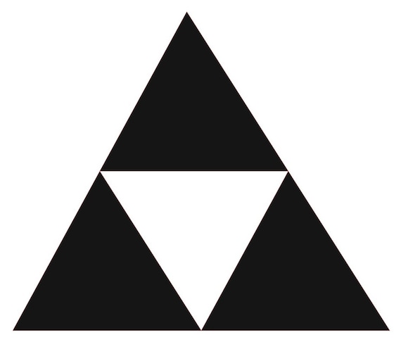 Triforce Vinyl Decal | Etsy