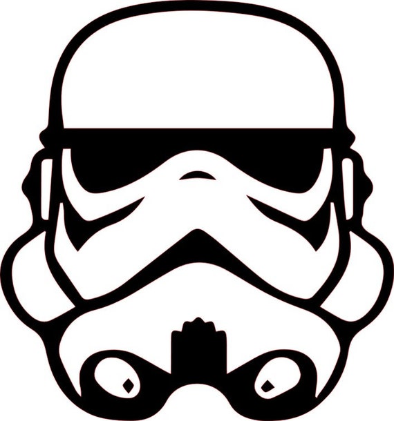 Stormtrooper Helmet Vinyl Decal - Etsy