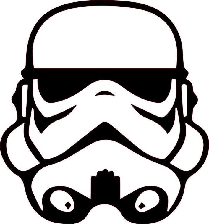 Stormtrooper Helmet Vinyl Decal - Etsy