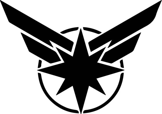 Captain Marvel Logo Vinyl Decal - Etsy