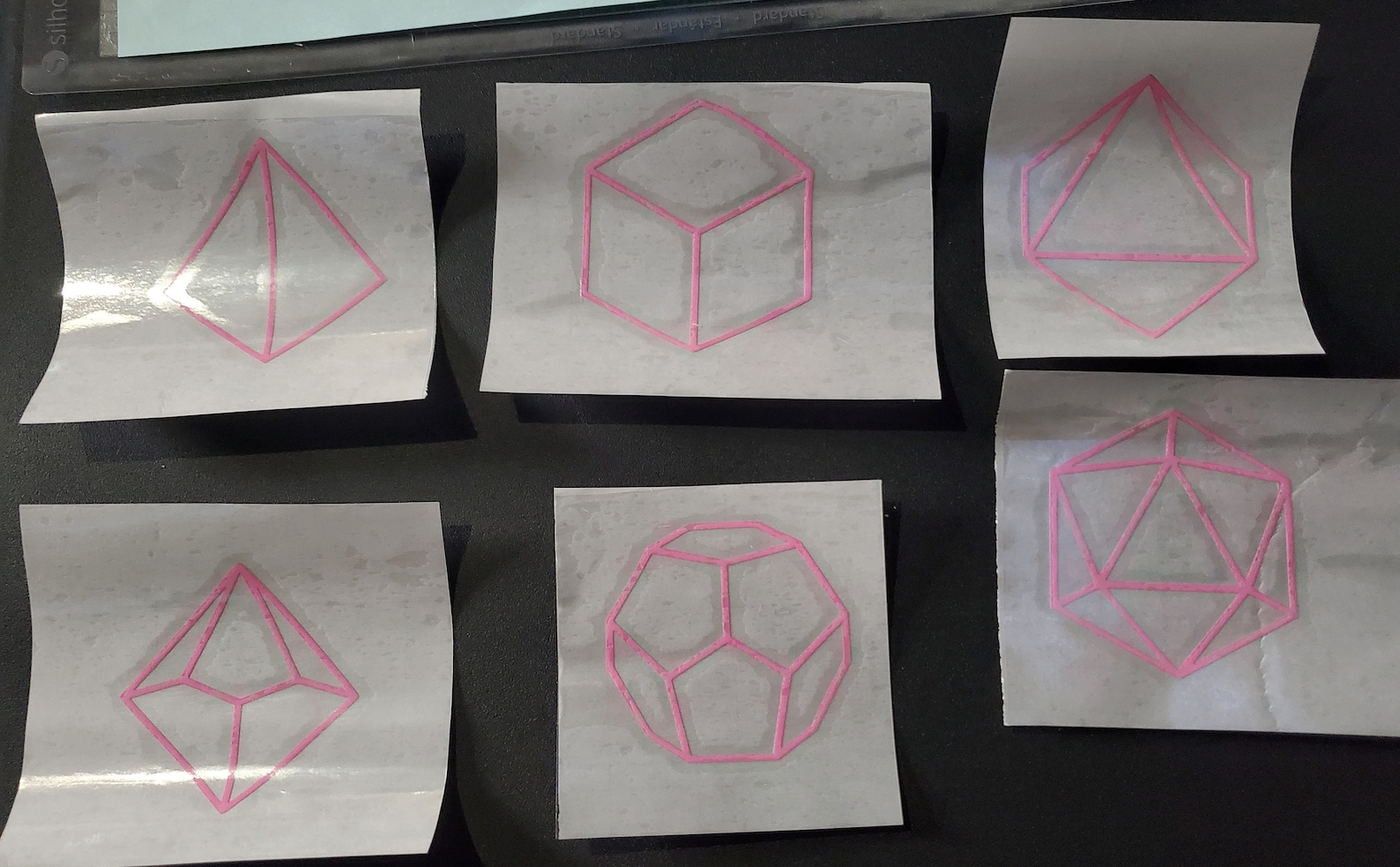 Vinyl Decal - Dice Set - Outline - 6 Pce Set - Etsy