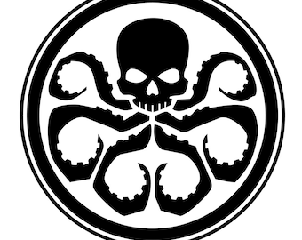 Hail Hydra Symbol Silhouette Vinyl Diecut Decal Sticker All - Etsy
