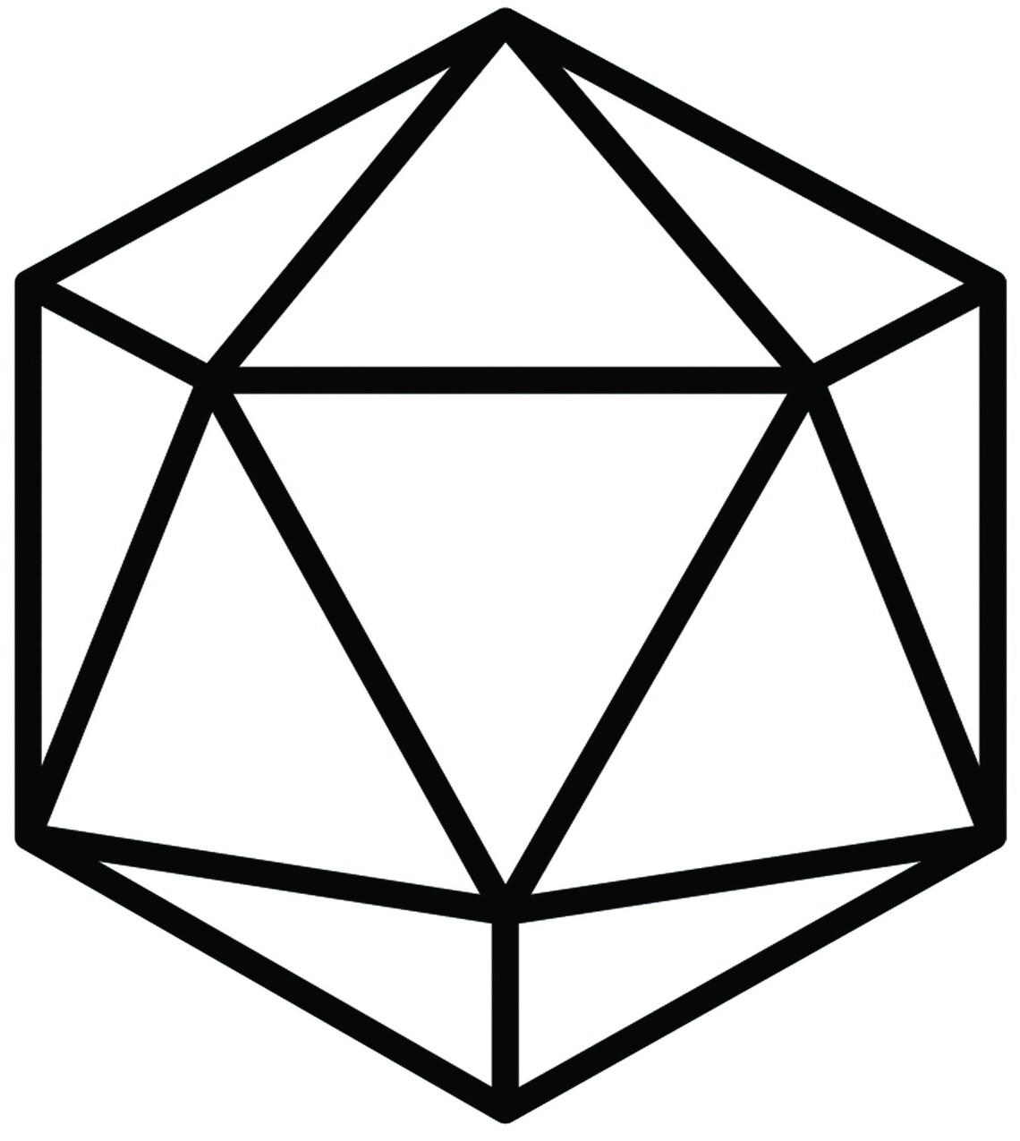 Vinyl Dice Outline D20 Only - Etsy