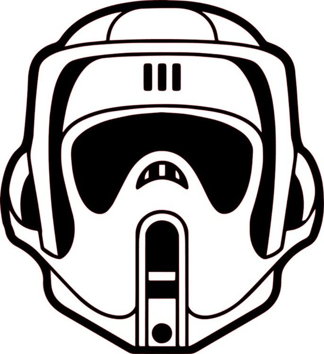 Scout Trooper Helmet Vinyl Decal - Etsy