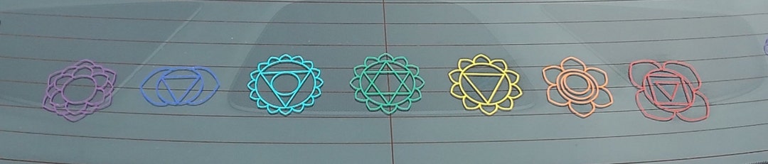 Chakra Vinyl Decals - Complete Set - Etsy