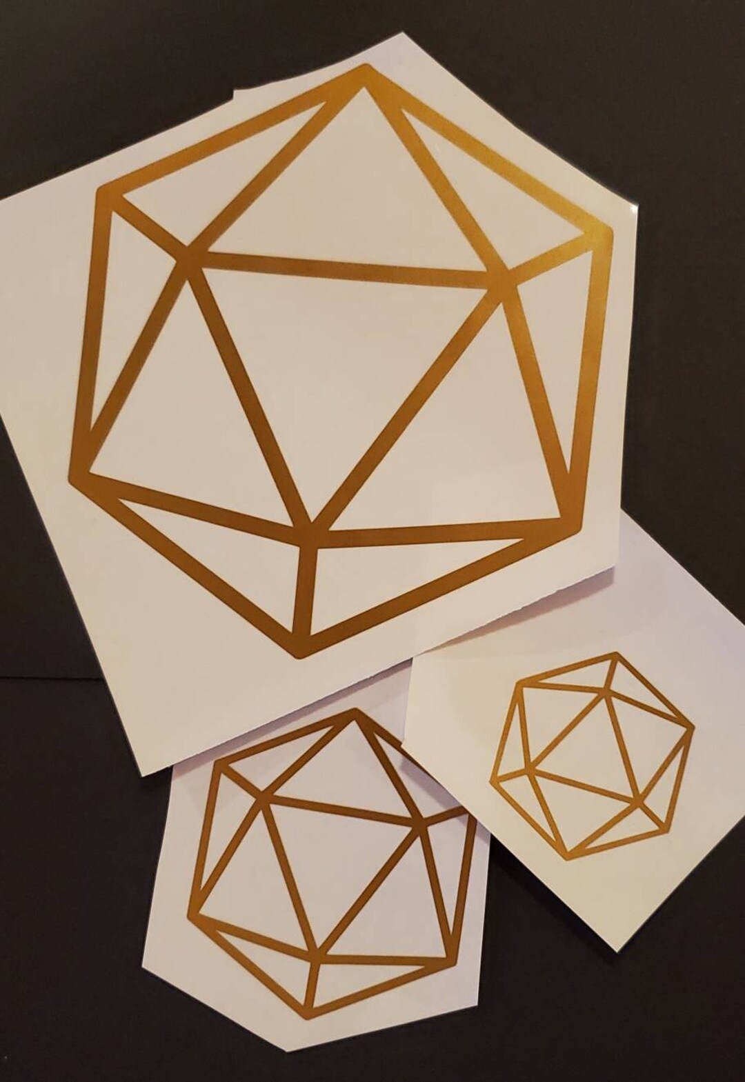 Vinyl Dice - Outline - D20 Only - Etsy