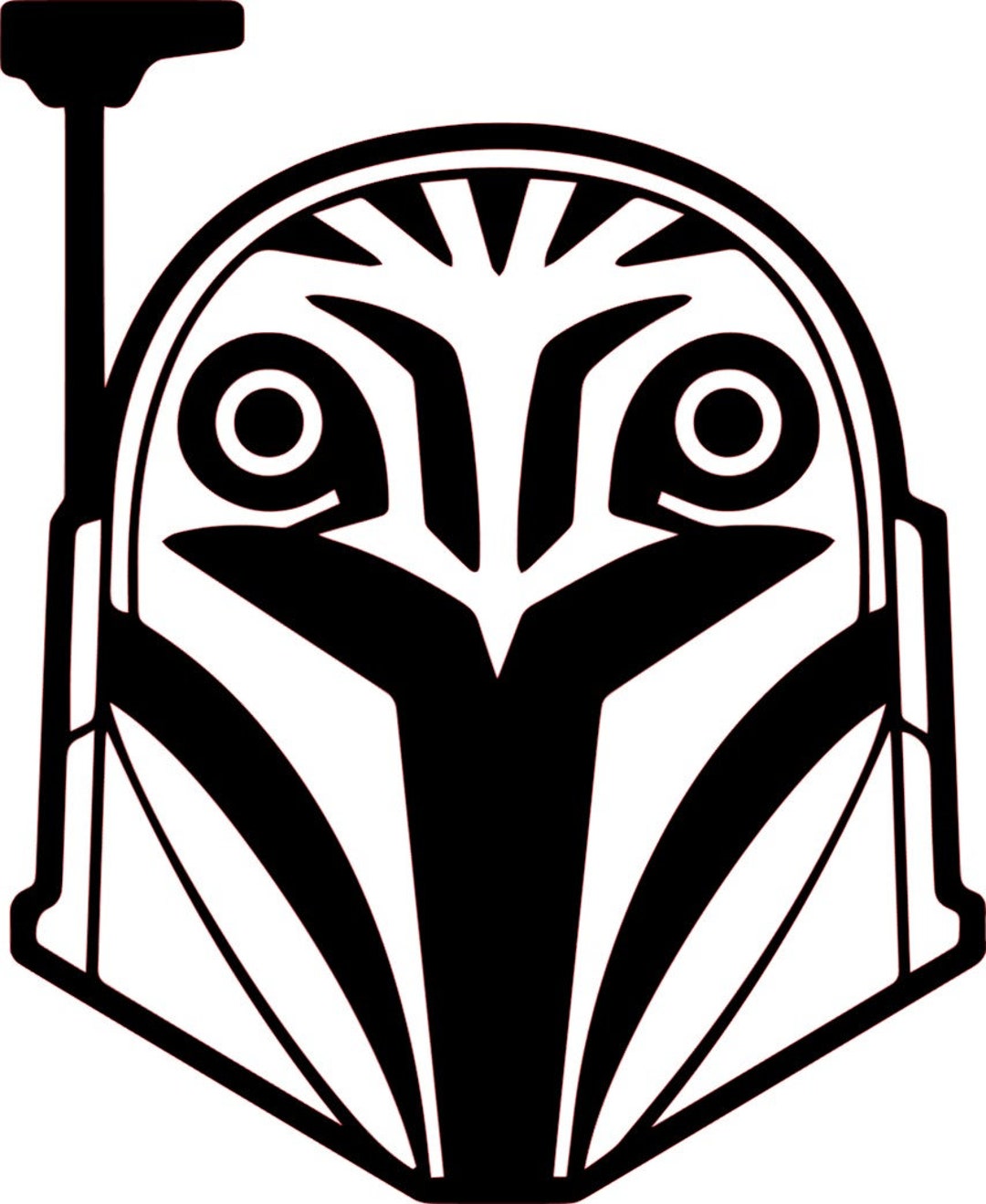 Bo Katan Helmet Vinyl Decal - Etsy