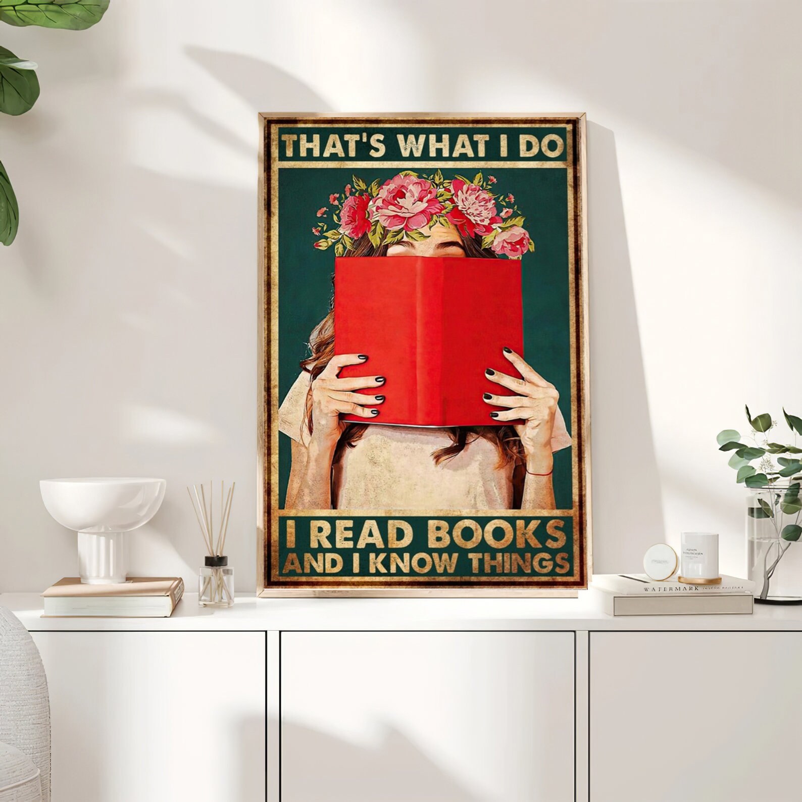 That's What I Do I Read Book and I Know Things Poster - Etsy