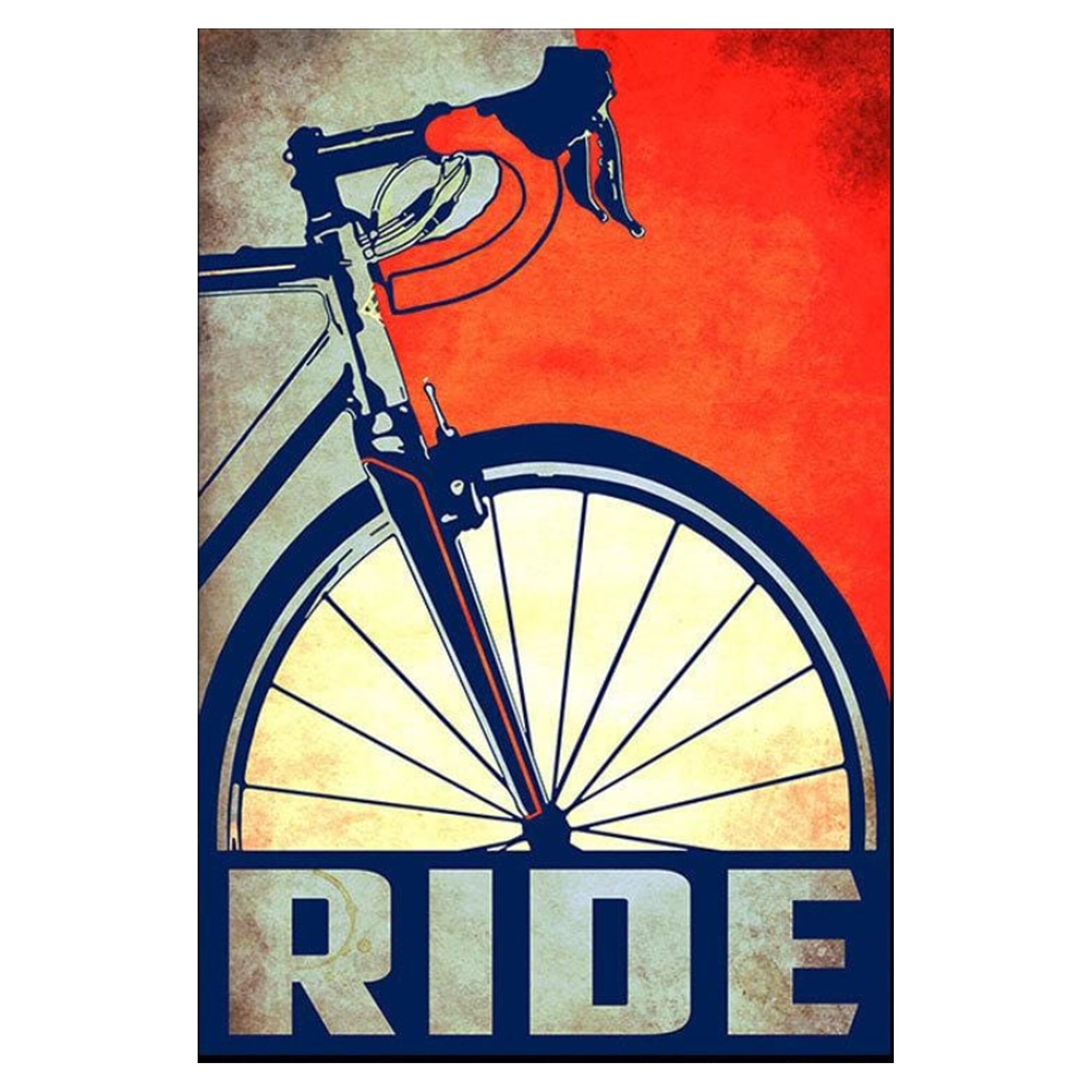 Cycling Posters, Bike Ride Poster for Biker, Ride Bicycle Poster ...