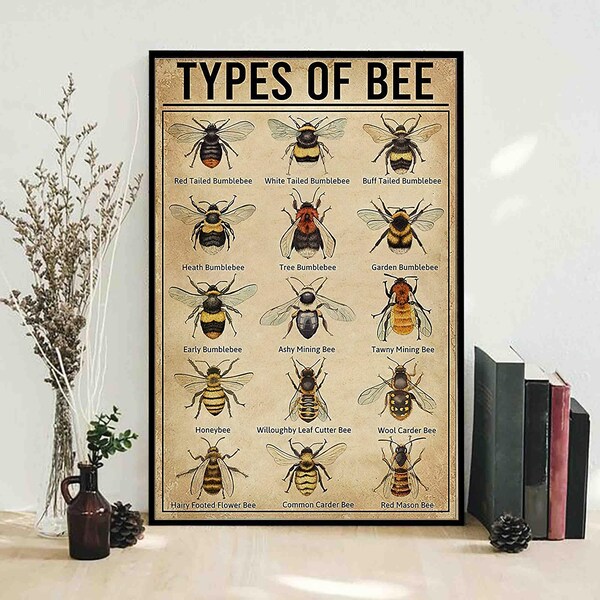 Bee Poster - Etsy