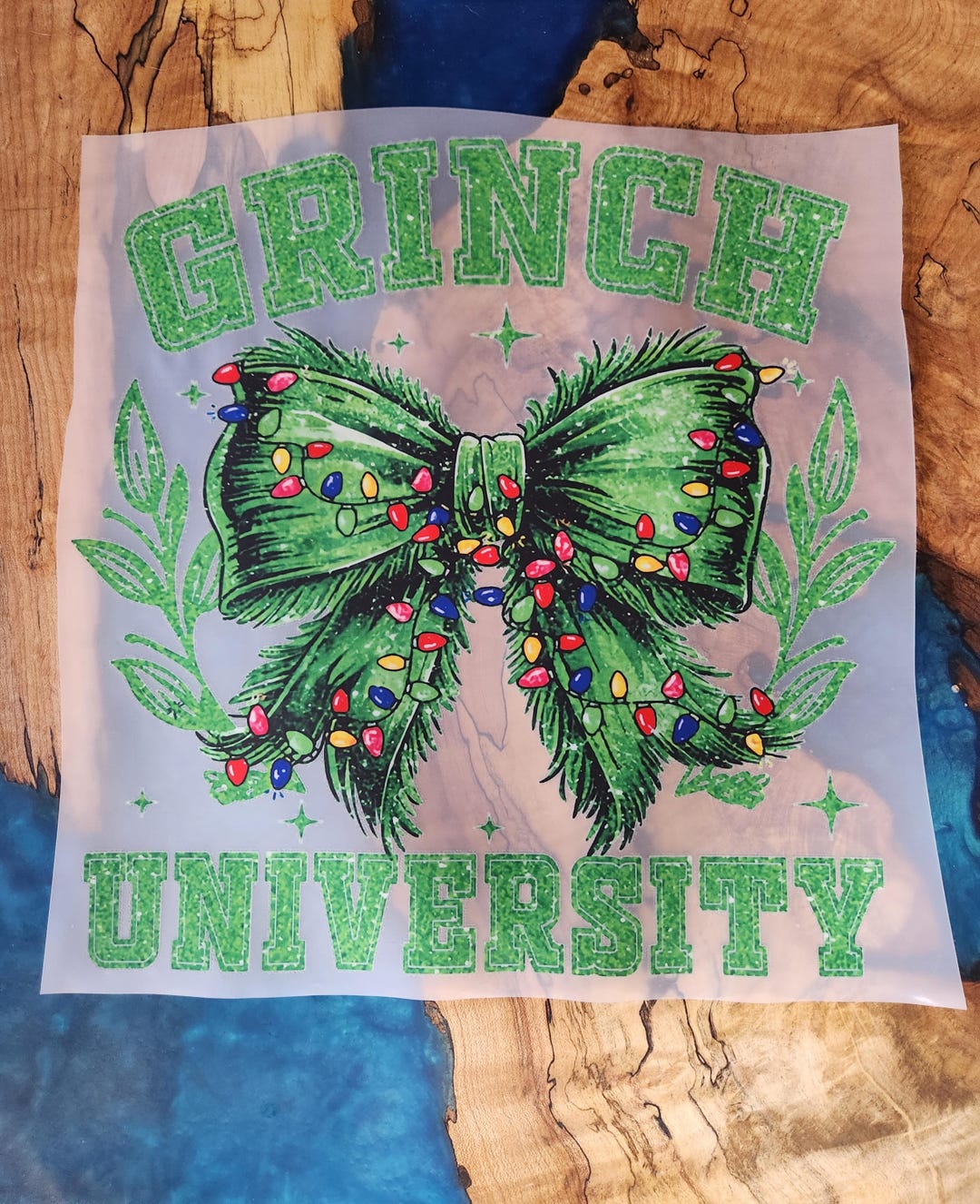 Grinch University 12 DTF Transfer - Etsy