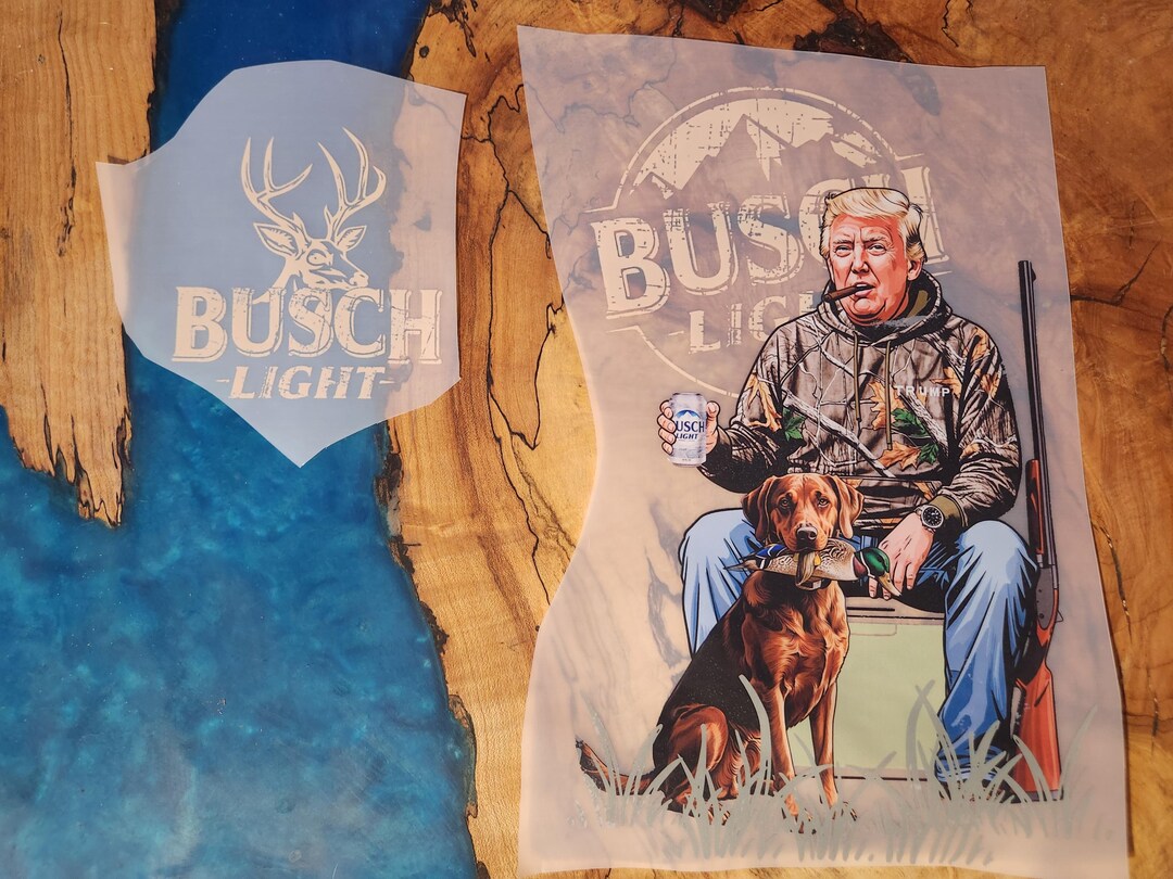 Trump Busch Light Hunting DTF Transfer Set With Pocket Piece/ready to ...