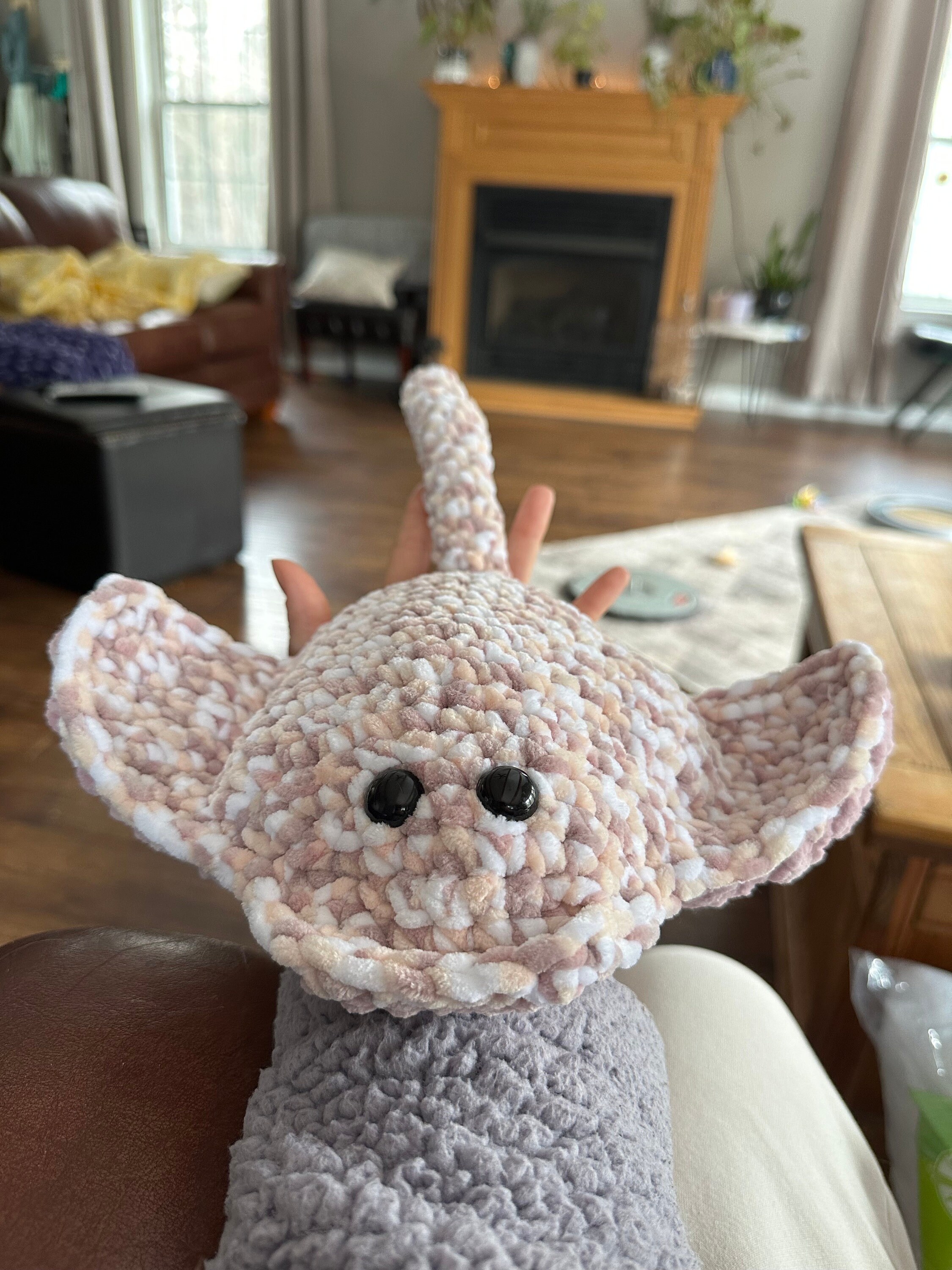 Manta Ray, Crochet Stuffed Animal, Sting Ray Stuffed Animal, Medium - Etsy