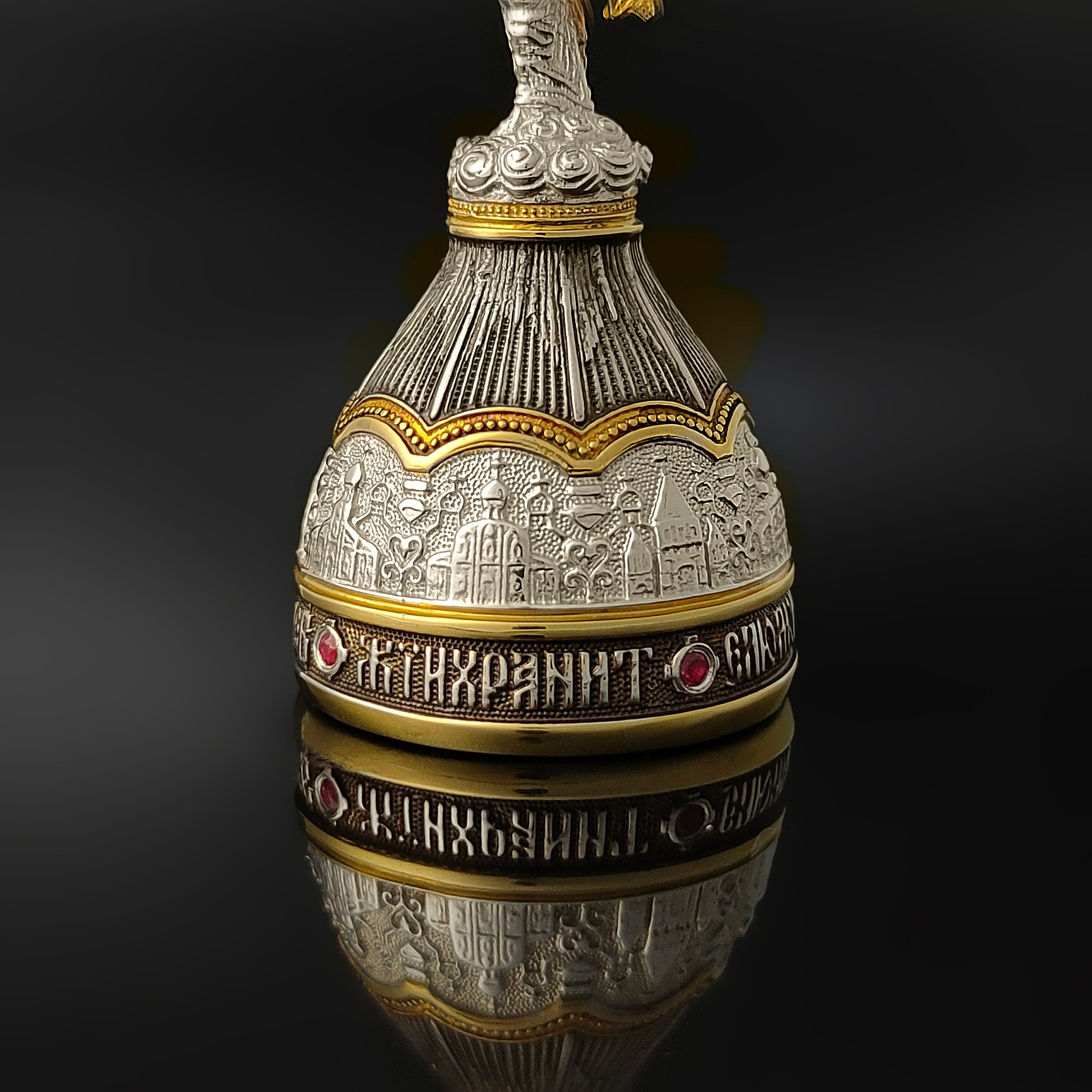 Orthodox Silver Bell 24K Gold Plated Guardian Angel - Etsy