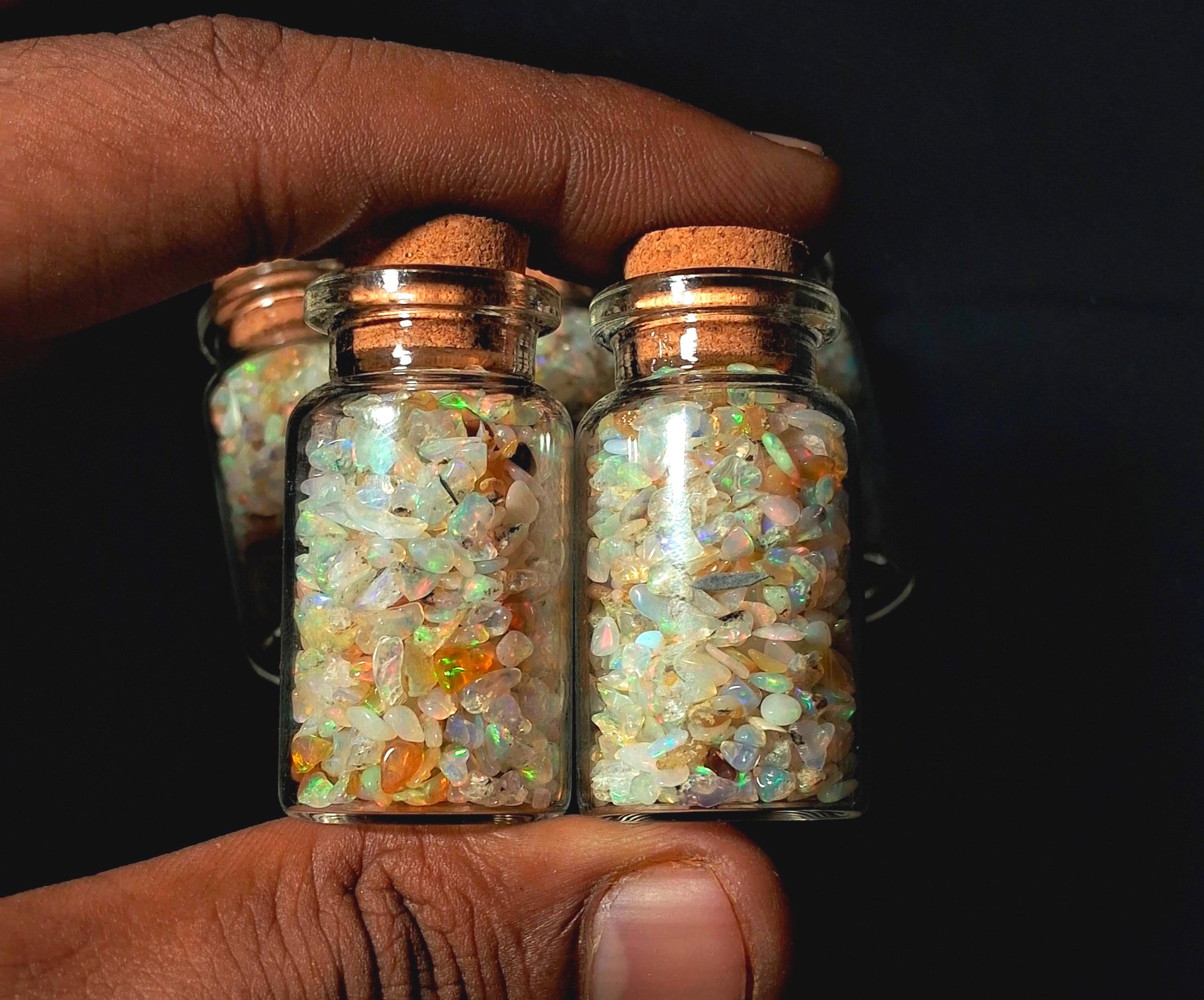 Polish Opal Rough Bottle: Natural Crystal Chips, Healing Stone - Etsy
