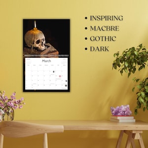 Skull Calendar 2026 | Gothic Horror, Tattoo, Stoic Heavy Metal, Biker ...