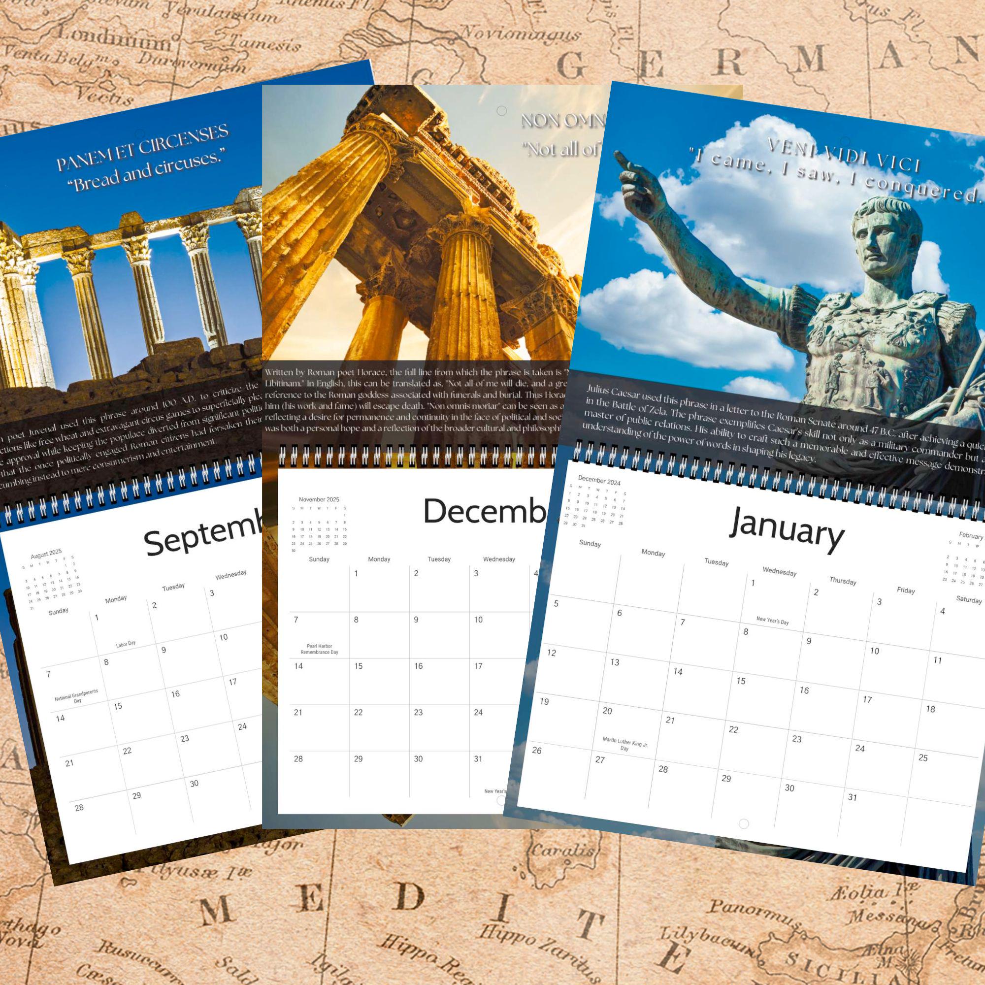 ROMAN EMPIRE CALENDAR 2026 | Thinking About Ancient Rome Quotes, Viral ...