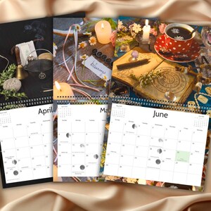 WICCAN CALENDAR 2026 | Moon Phases Astrology Ritual Planner, Festival ...