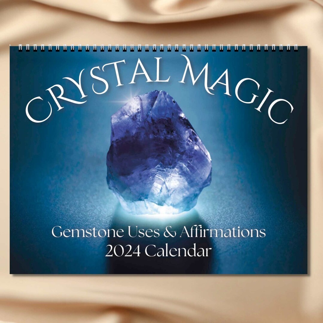 CRYSTAL Calendar 2024 Gemstone Magic Astrology Signs Lunar - Etsy Canada