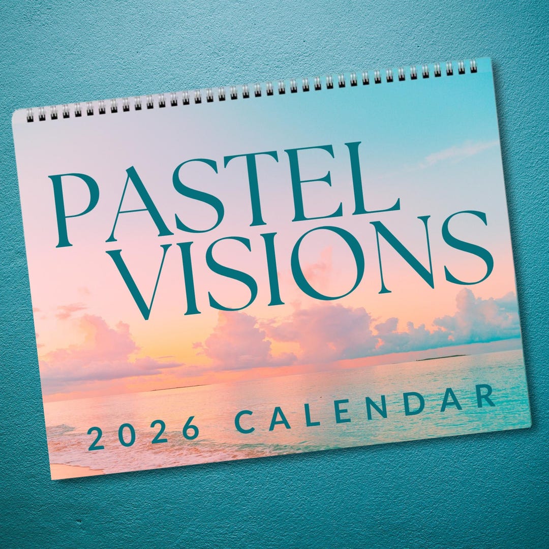 Pastel Aesthetic Calendar 2026 | Oddly Satisfying Pink Green Blue ...
