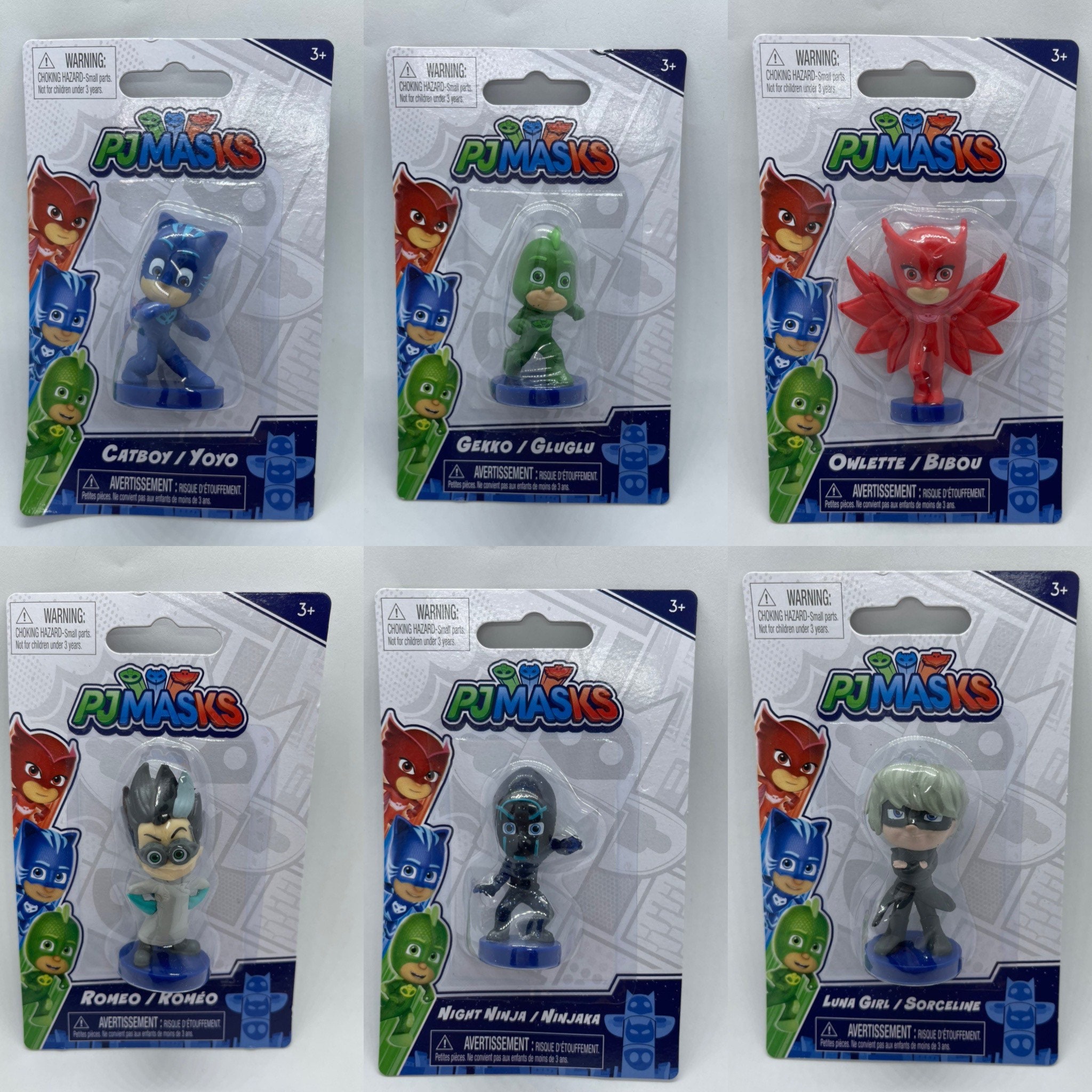 Pj Mask Collectible Figure Set 6 Pieces | Etsy