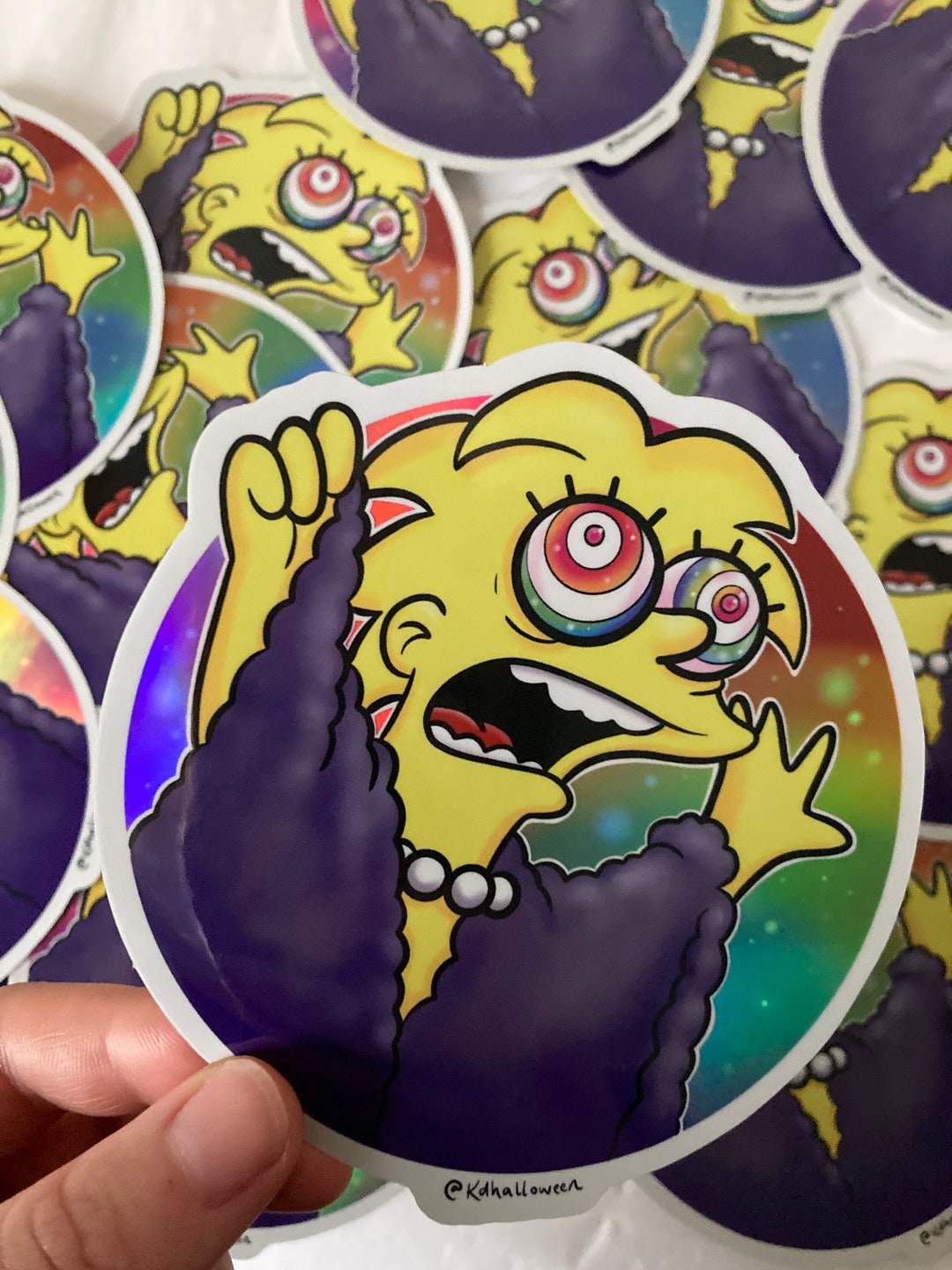 Lisa Holographic Sticker - Etsy