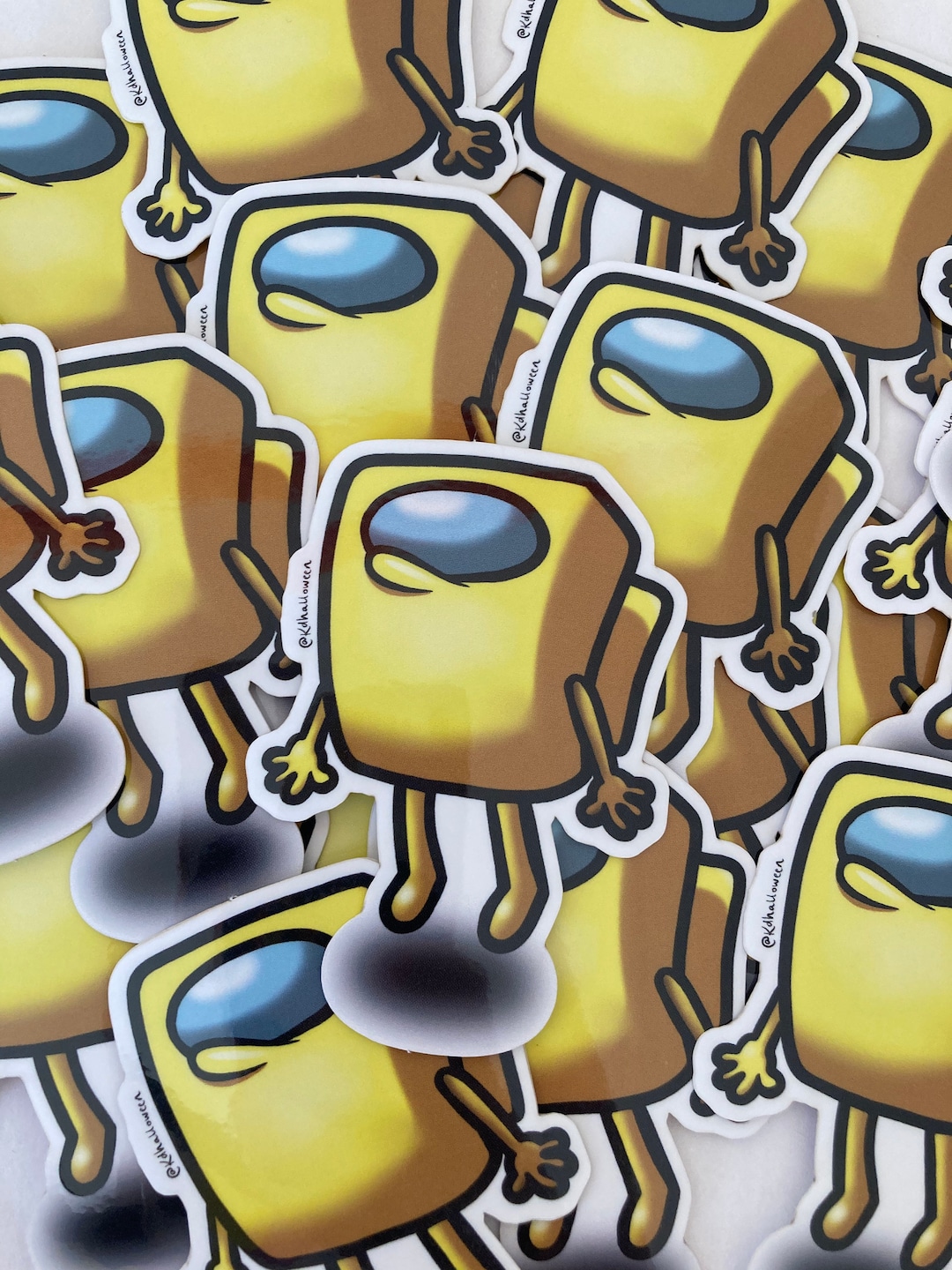 Spongebob Among Us Sticker - Etsy