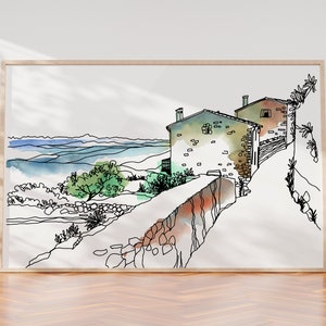 Provence Wall Decor. Printable Image. Nice Landscape. Romantic Provence ...