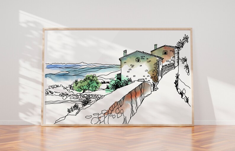 Provence Wall Decor. Printable Image. Nice Landscape. Romantic Provence ...