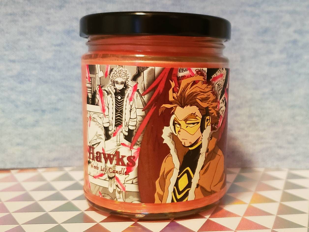 Home Décor Candles My Hero Academia anime candle gift! Hawks Inspired 9 ...