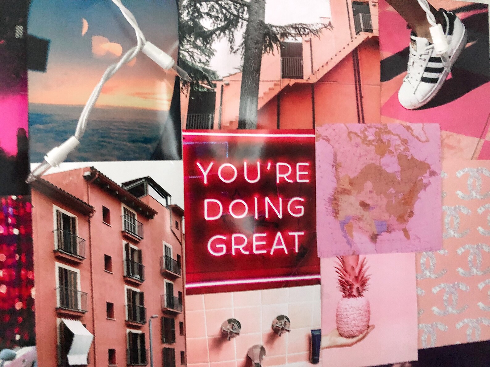 Pink Aesthetic Photo Wall Collage Kit - Set of 56 Prints - Etsy