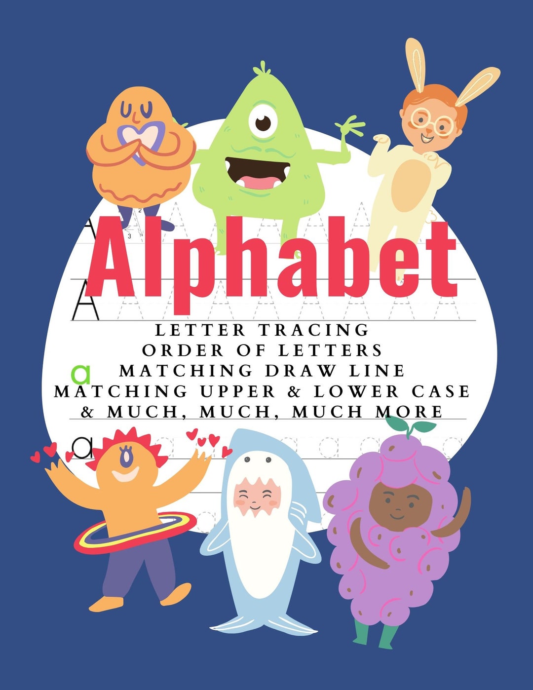 48 Printable Worksheets. Preschool-kdg Phonics - 26 Letter Tracing, 4 ...