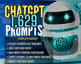 CHATGPT Prompts for Teachers - Etsy