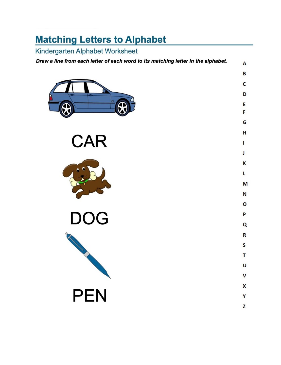 48 Printable Worksheets. Preschool-kdg Phonics - 26 Letter Tracing, 4 ...